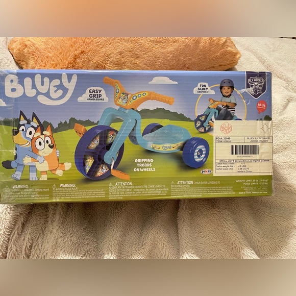 bluey | Toys | Nwt Bluey 85 Fly Wheel Junior Cruiser Tricycle | Poshmark